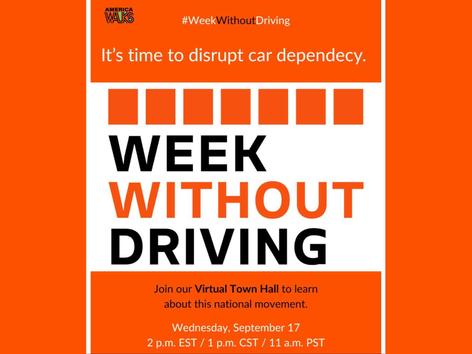 Examine Your Transportation Habits During Week Without Driving