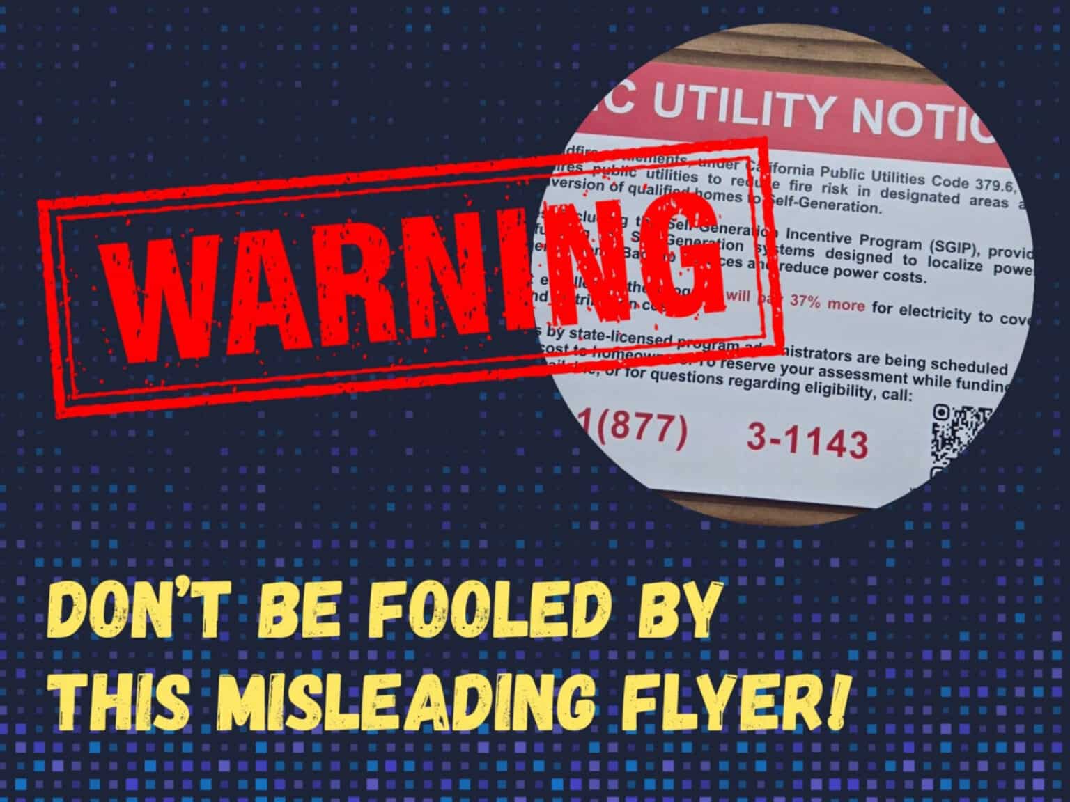 Warning! ‘Public Utility Notice’ Flyer is a Scam